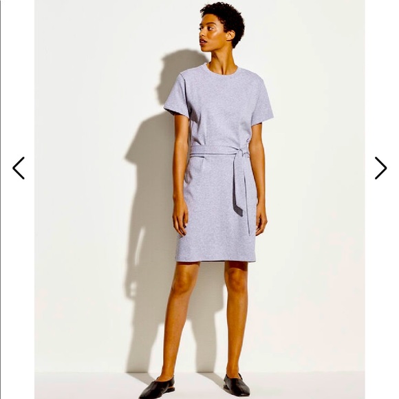 Vince | Dresses | Vince Short Sleeve Waist Tie Dress Size Xs | Poshmark